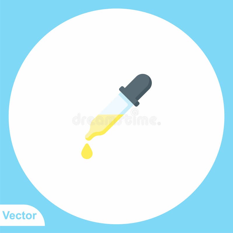 Dropper Vector Icon Sign Symbol Stock Illustration - Illustration of ...