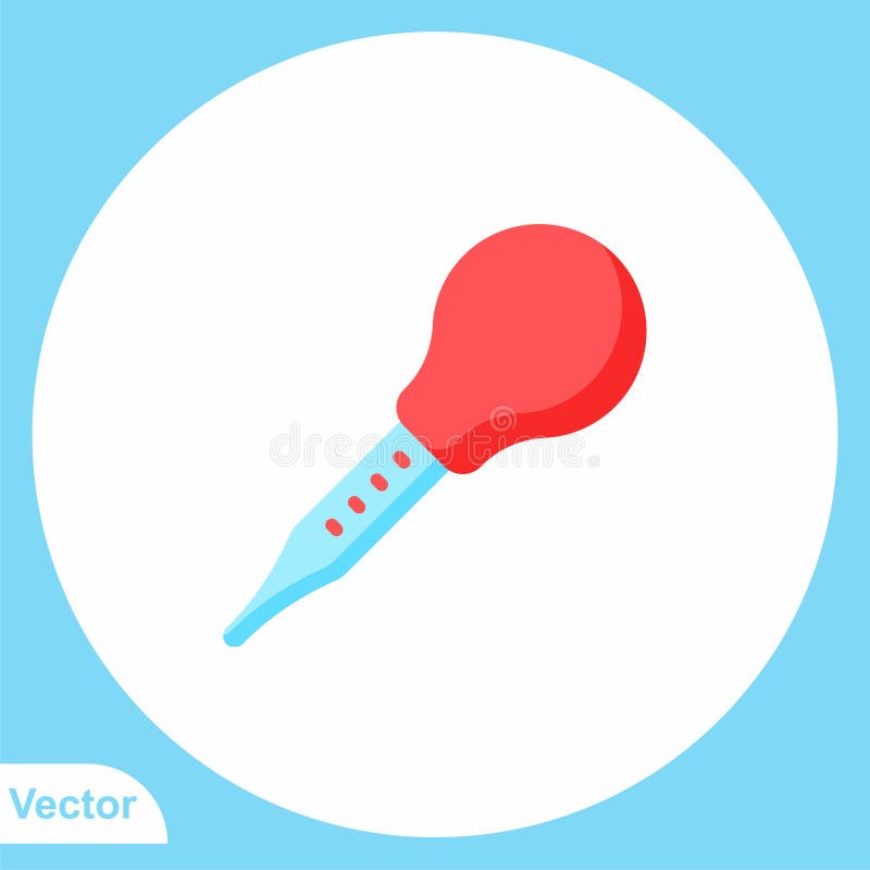 Dropper Vector Icon Sign Symbol Stock Illustration - Illustration of ...