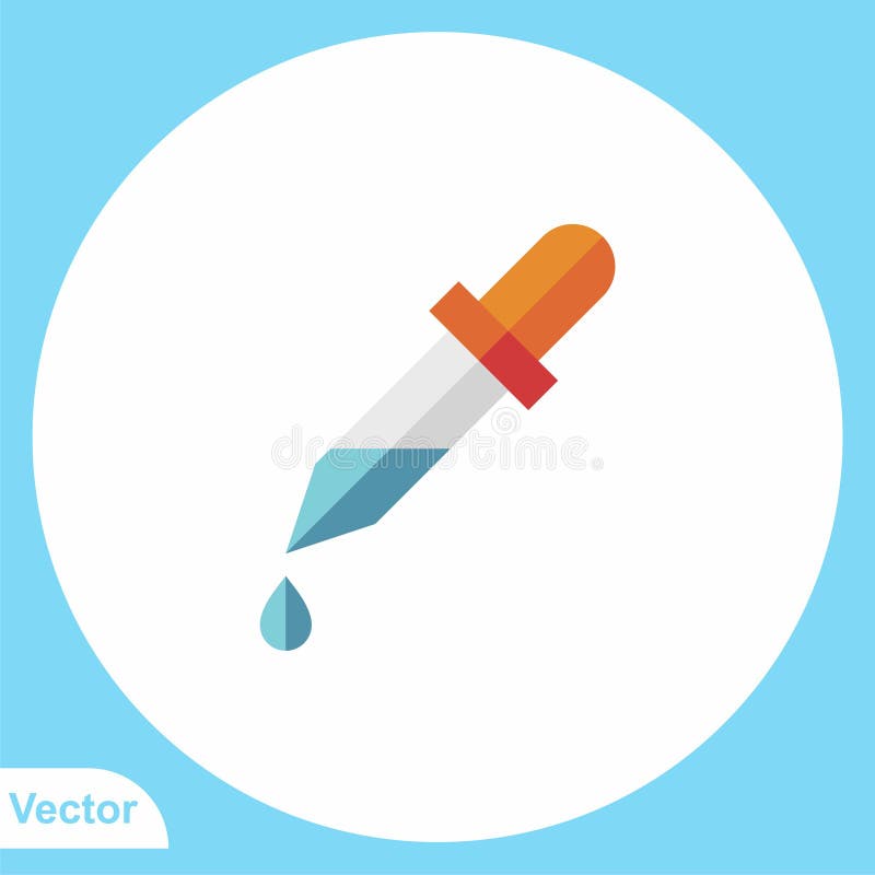 Dropper Vector Icon Sign Symbol Stock Illustration - Illustration of ...