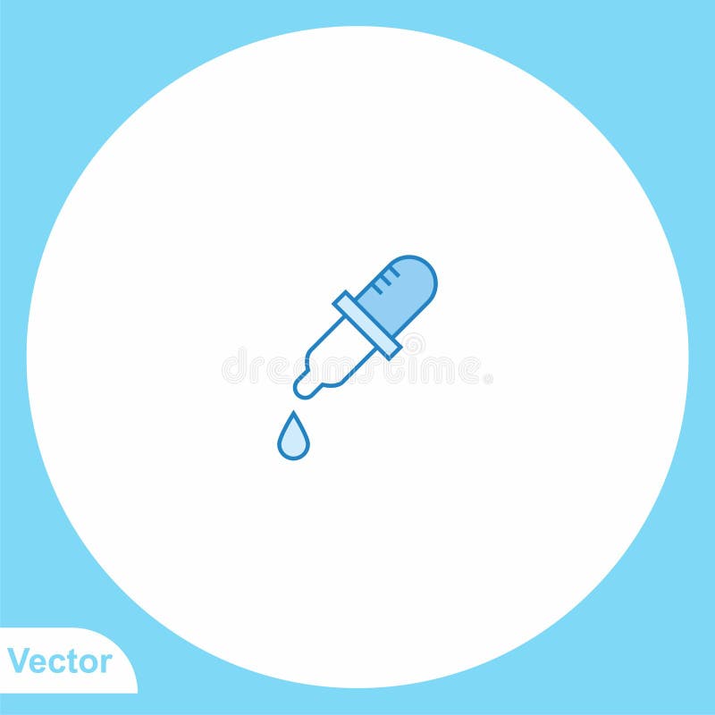Dropper Vector Icon Sign Symbol Stock Illustration - Illustration of ...