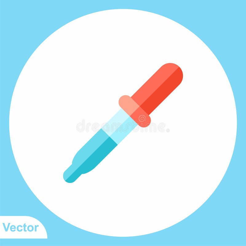 Dropper Vector Icon Sign Symbol Stock Illustration - Illustration of ...