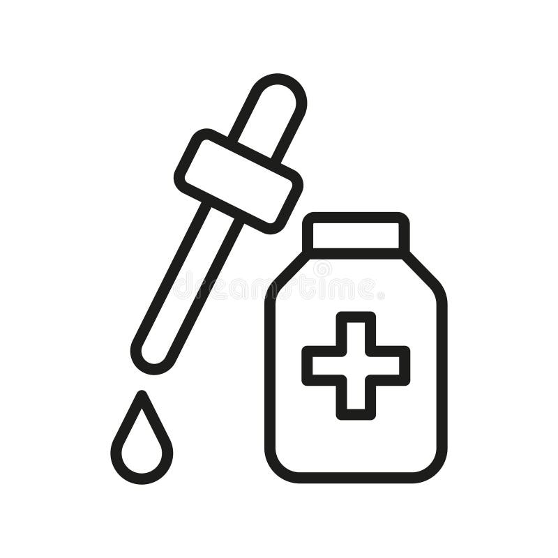 Dropping Bottle Icon Designed with a Sleek and Minimal Look, Perfect ...