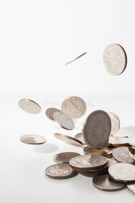 Dropping coins stock image. Image of money, coins, coin - 25676413