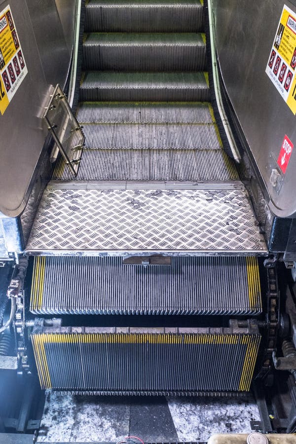 Dropping off an Escalator stock image. Image of light - 37902599