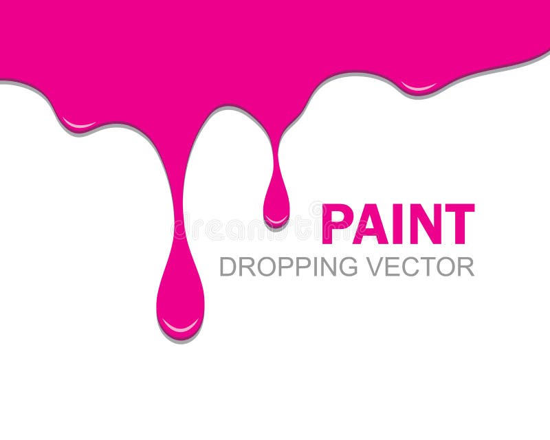 Paint Green Color Dripping, Color Droping Background Vector ...