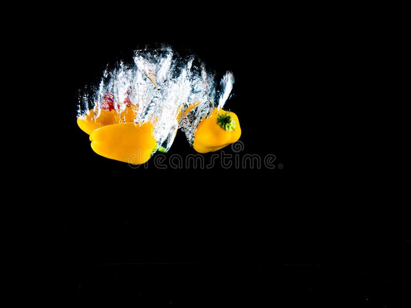 Dropping vegetables stock photo. Image of green, close - 45336170