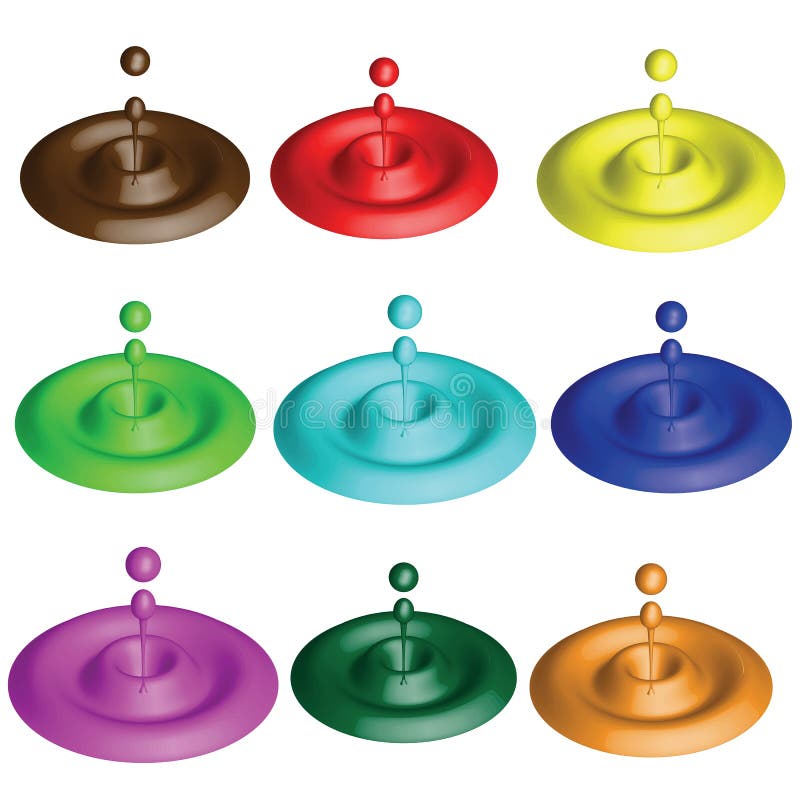 Drops stock vector. Illustration of light, clean, color - 27674191