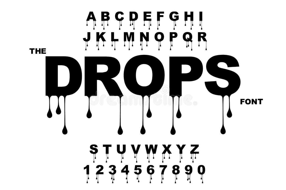 Water Drop Font