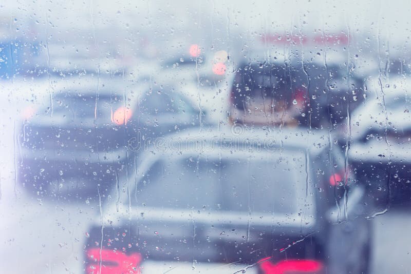 Drops on car window stock image. Image of rain, auto - 111727183