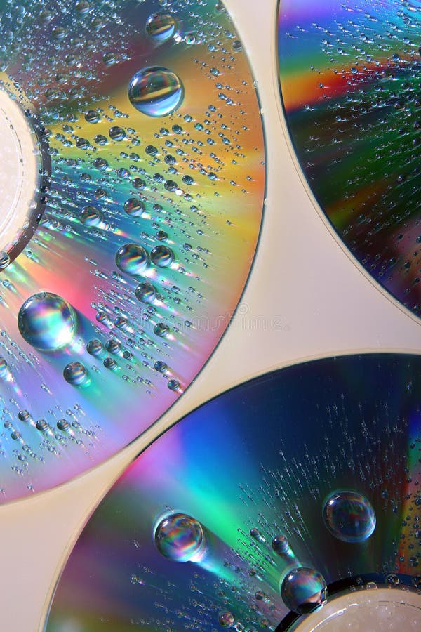 Drops on CD stock photo. Image of disk, media, multi, computer - 1996038