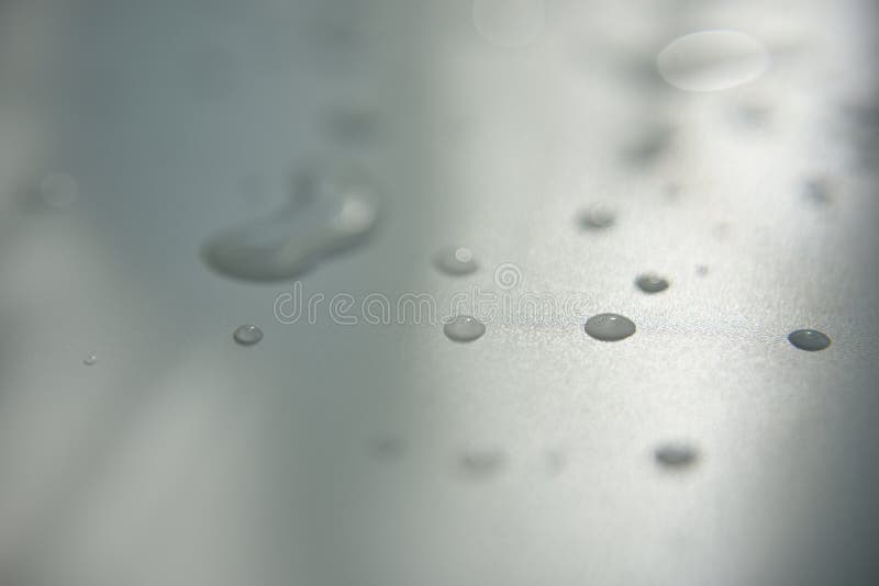Drops of Water on White Surface with Shadow Stock Image - Image of ...