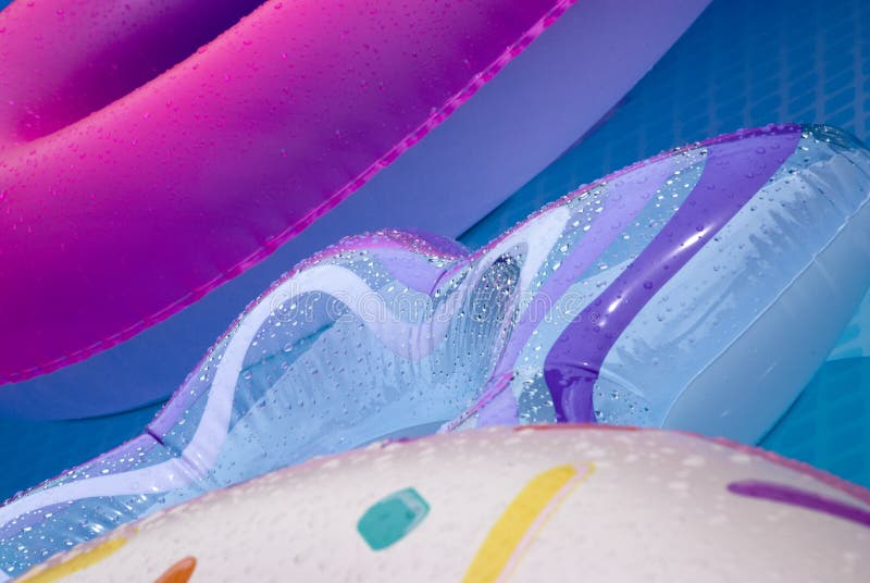 An inflatable toy in drops stock photo. Image of blown - 152828698