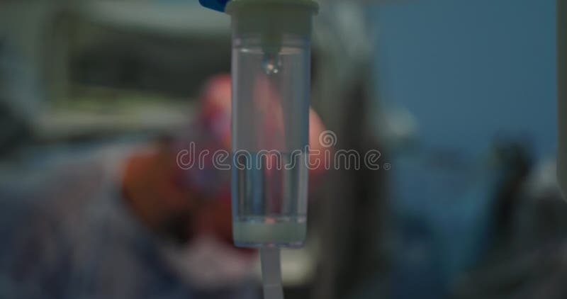 Drops Drip in a Dropper during the Operation. a Medical Professional ...