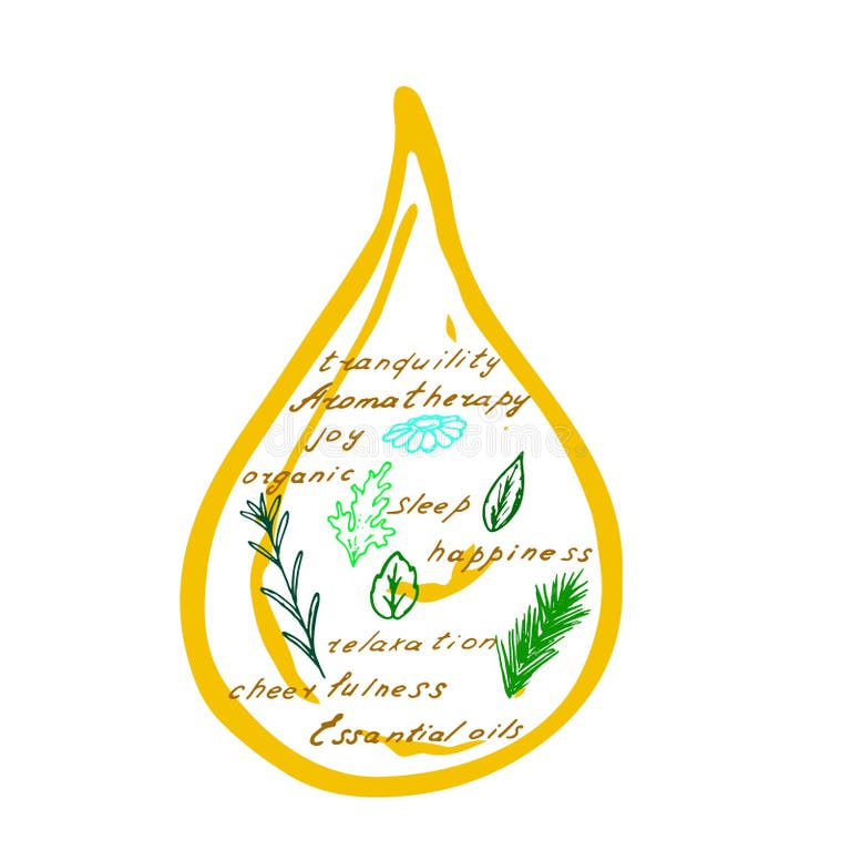 Drops of essential oil stock vector. Illustration of liquid - 65120005