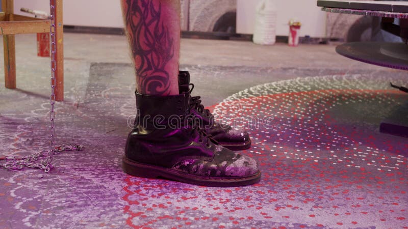 Drops are Falling Down on the Boots Stock Photo - Image of innovative ...