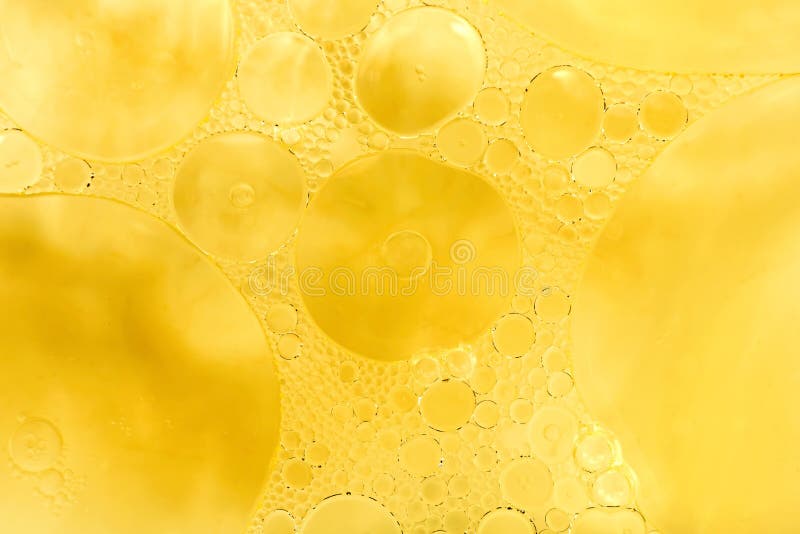 Drops of Fat in Water. Bubbles of Fat Close Up Stock Photo - Image of ...