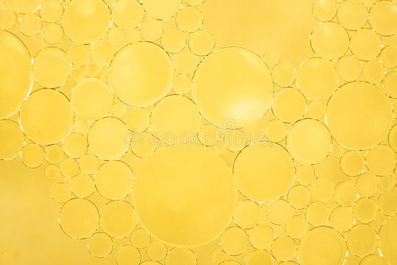 Drops of Fat in Water. Bubbles of Fat Close Up Stock Photo - Image of ...