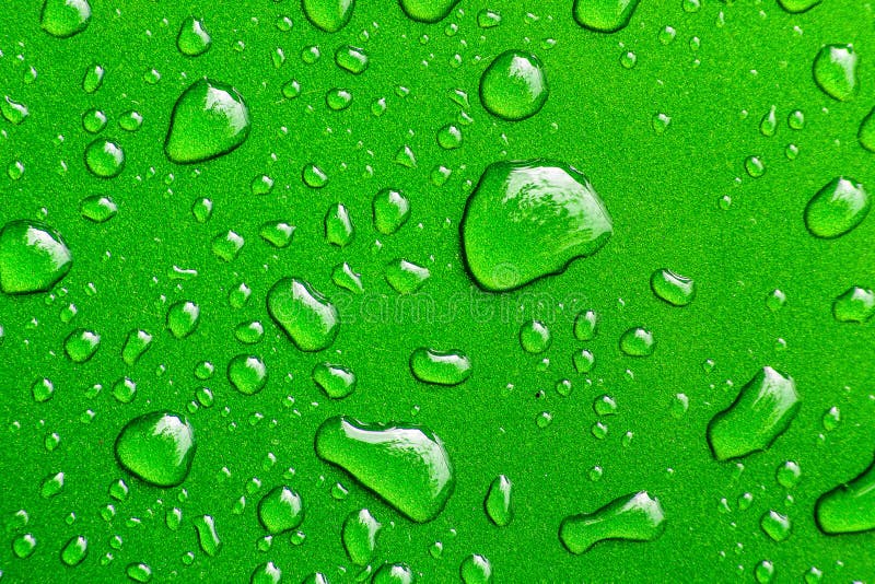 Drops on green background. stock image. Image of drops - 40890547