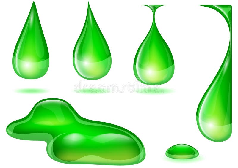 Drops in Green Colors stock vector. Illustration of design - 70815505