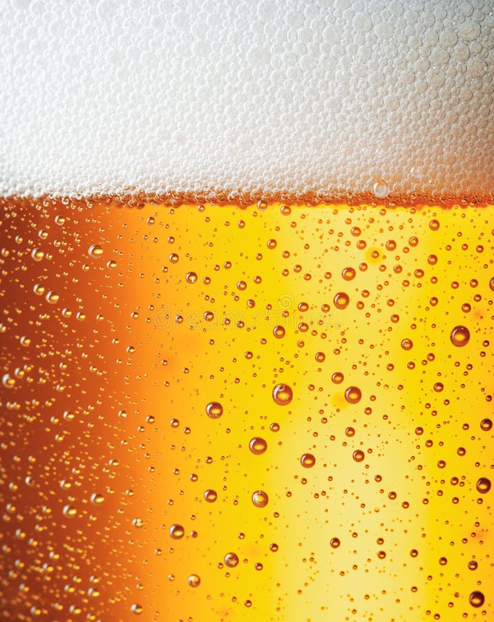 Drops of a Ice Cold Pint of Bee Stock Image - Image of cold, close ...