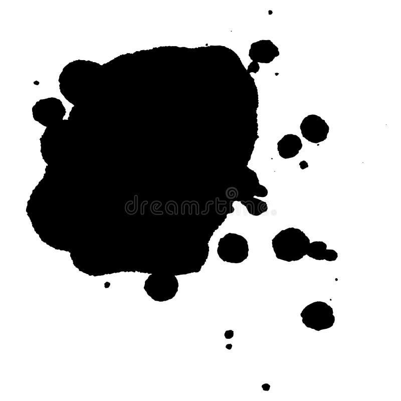 Drops of Ink with Copy Space, Abstract Vector Background Stock Vector ...