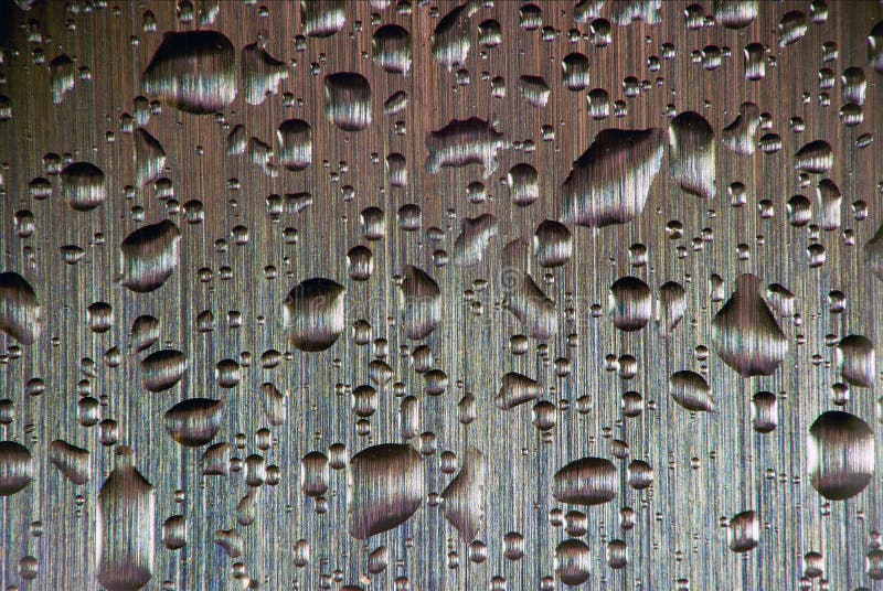 Drops on the metal stock photo. Image of shiny, light - 12291512