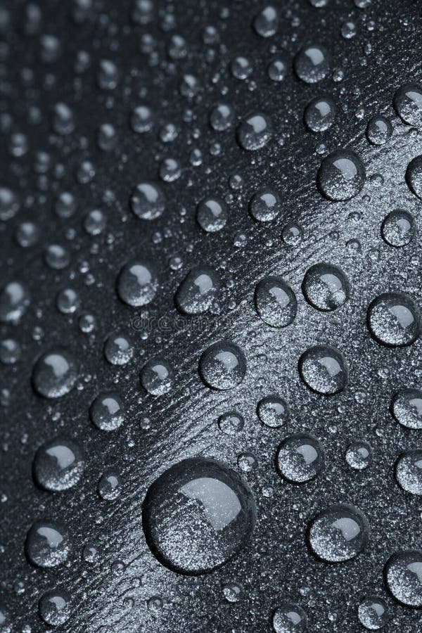 Drops on a metal surface stock image. Image of bright - 17325811