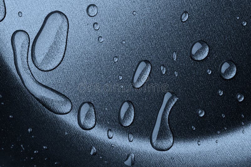 Drops on a metal surface stock image. Image of design - 17325819