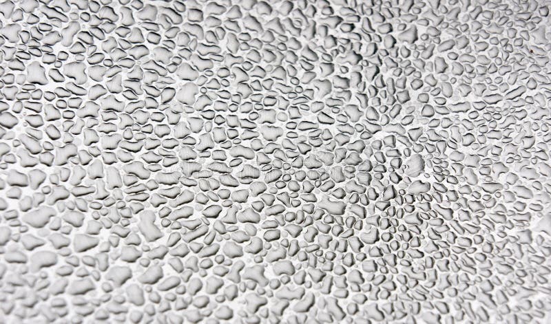 Drops on metal surface stock image. Image of clean, iron - 27838969
