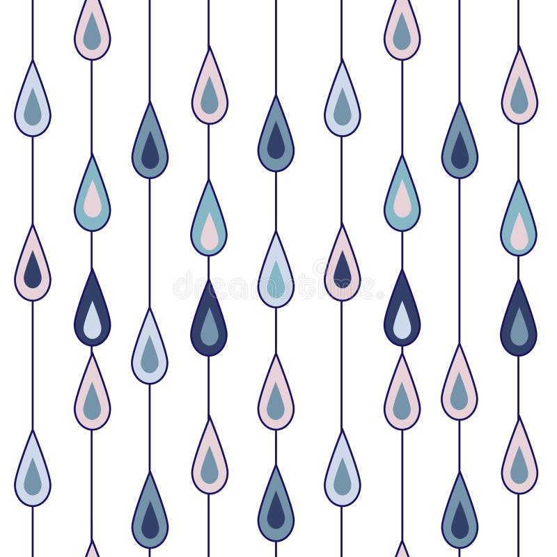 Drops of rain stock vector. Illustration of design, vector - 51755622