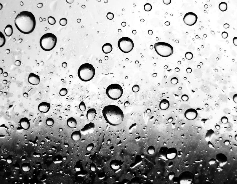 Drops of Rain on the Plastic Stock Photo - Image of white, drop: 5857428