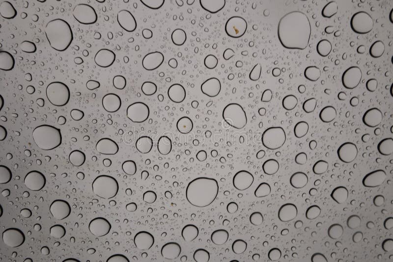 Drops of Rain Water on a Crystal Stock Illustration - Illustration of ...