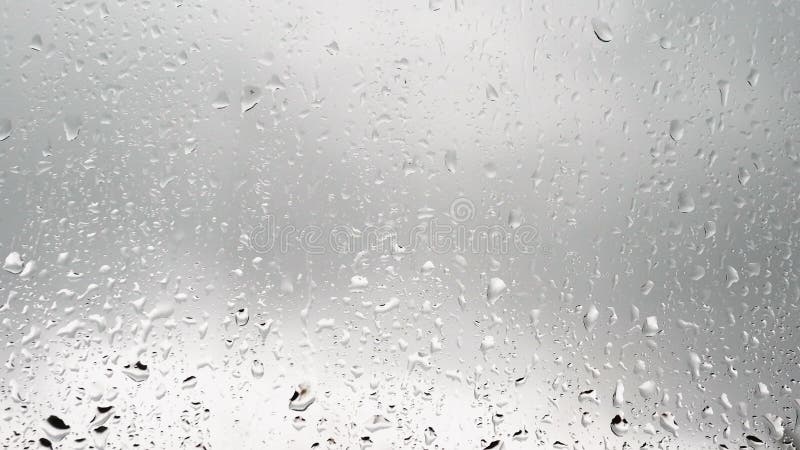 Drops Run Down the Glass. Rain Background. Rain Outside the Window ...