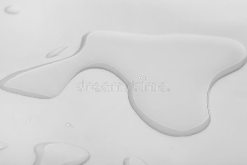 Drops of Spilled Water on Grey Background, Closeup Stock Photo - Image ...