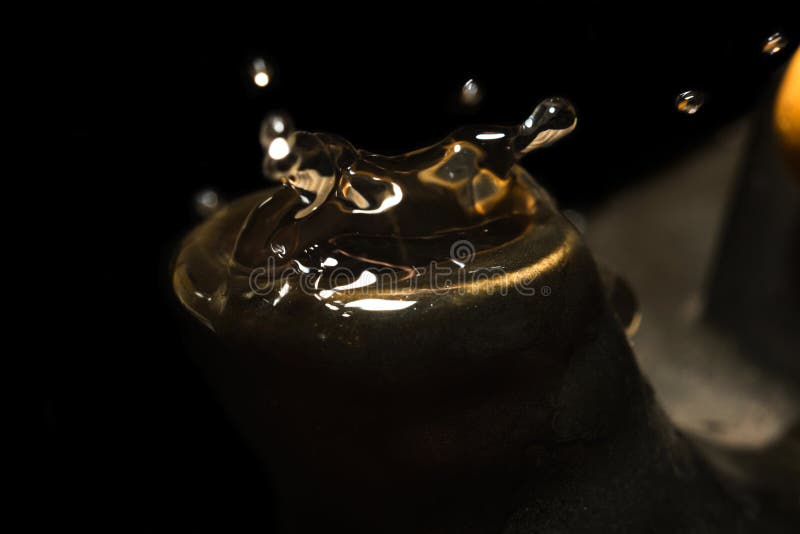 Drops from a Spout of Clay Antique Tea Pot Macro Stock Image - Image of ...
