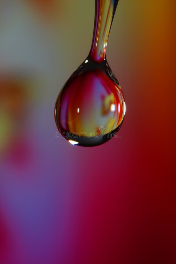 Drops of water stock image. Image of micro, drops, blue - 7541455