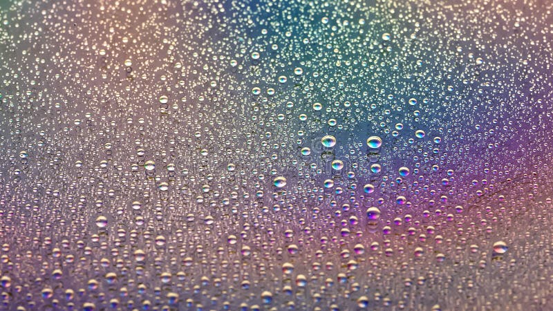 Drops of Water. Abstract Gradient Backdrop Colored Drop Texture ...