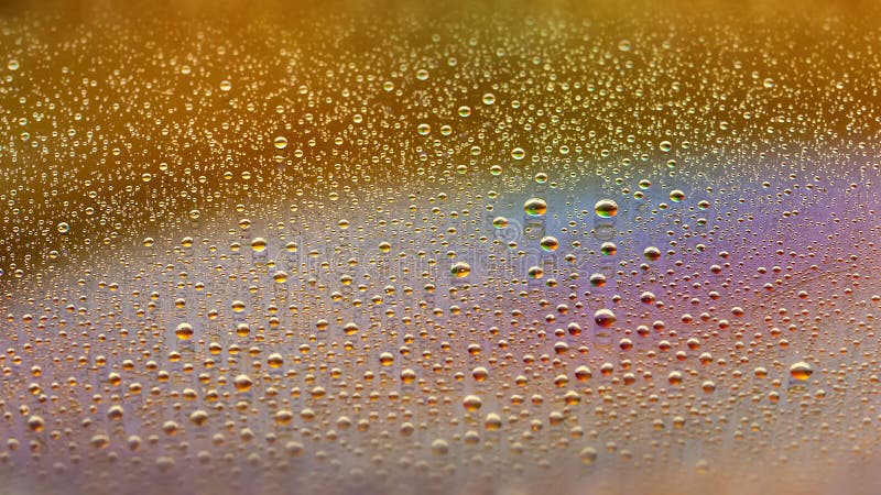 Drops of Water. Abstract Gradient Background. Colored Drop Texture ...