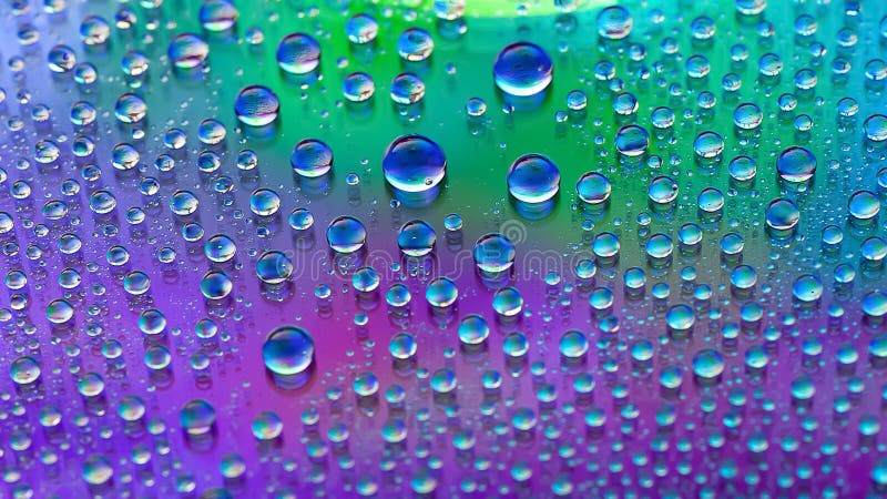 Drops of Water. Abstract Gradient Background. Droplet Texture ...