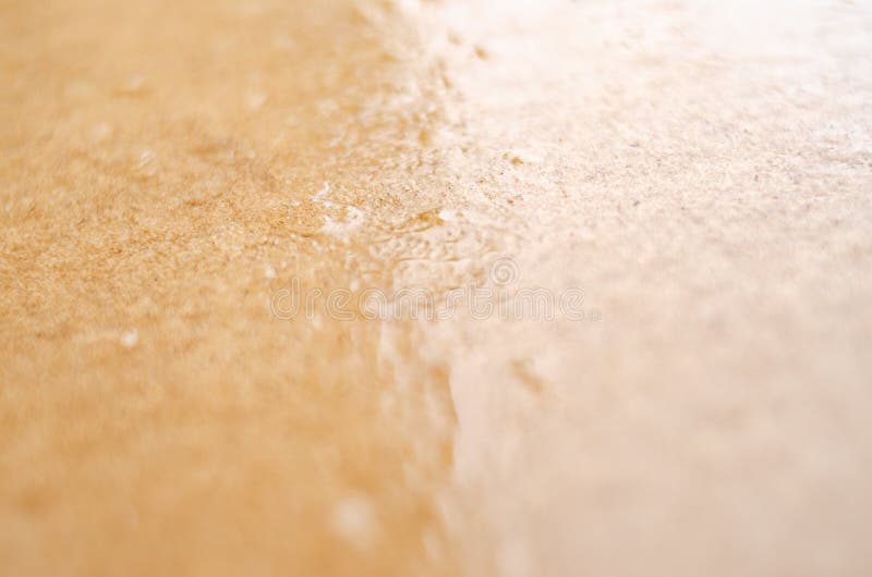 Drops of Water on Cardboard. Macro Water on a Cardboard Box. Cardboard ...