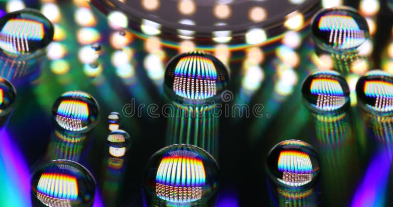 Drops of water on a CD stock video. Video of explosion - 257040293