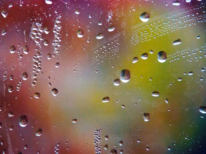 Drops of Water on a Cold Glass Stock Photo - Image of raindrops, fresh ...