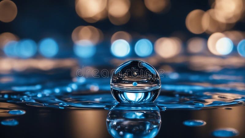 Drops of Water a Water Drop Out, Representing the Sound and the ...