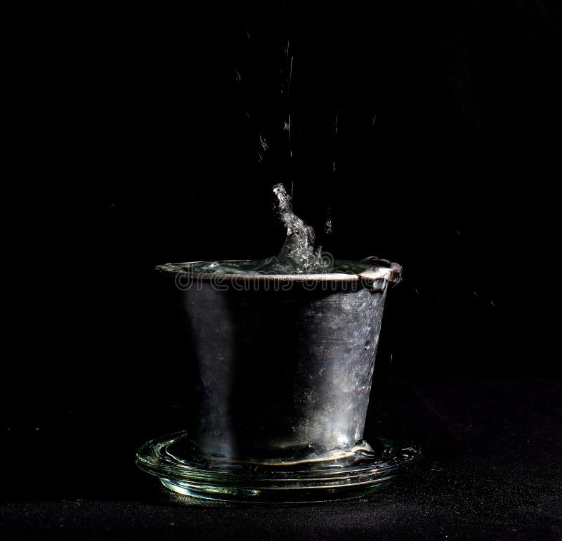 Drops of water stock photo. Image of metaphor, overflow - 182614782