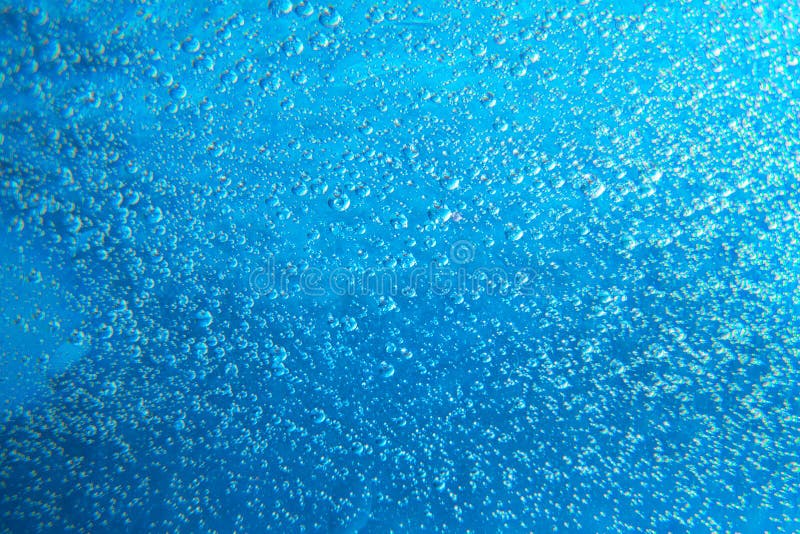 Glitter Air Bubbles In The Glass, Background Abstract Texture. Stock ...