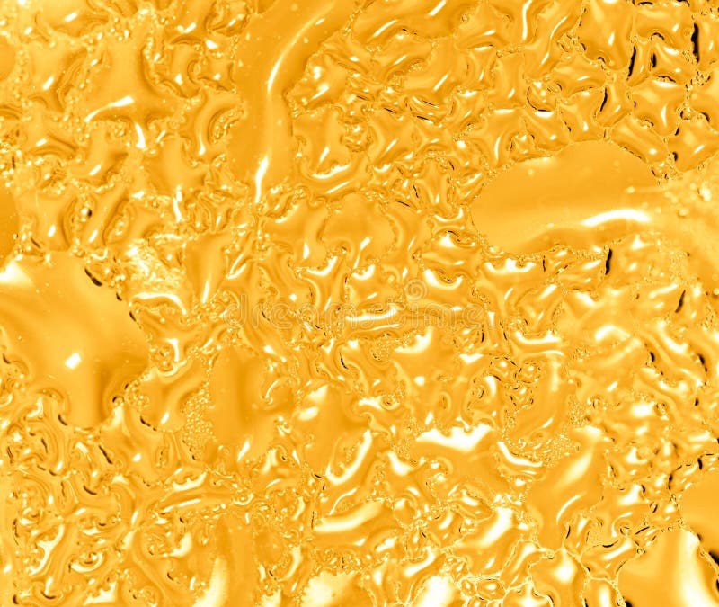 Drops of Water on a Gold Background Stock Photo - Image of color ...