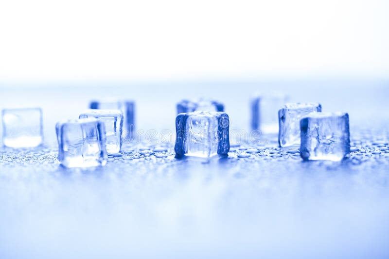 Drops of Water and Ice Cubes Stock Image - Image of frost, drops: 86716485