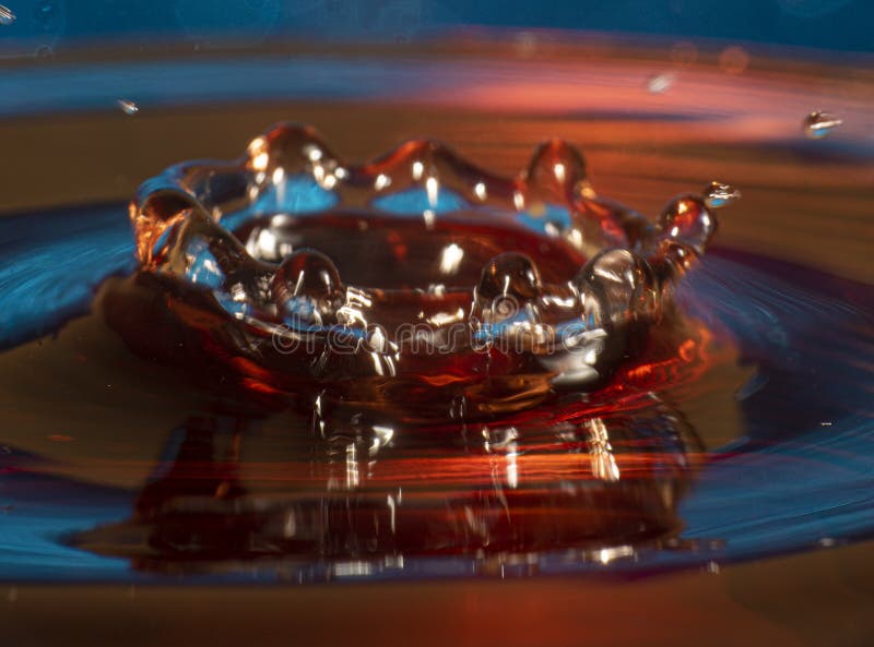 Drops of Water Seen through the Macro Lens Stock Photo - Image of ...