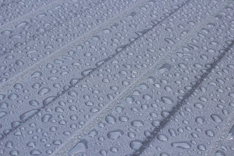 Roof Sheet Metal Profiled with Water Drops,water Bubbles on the Roof ...