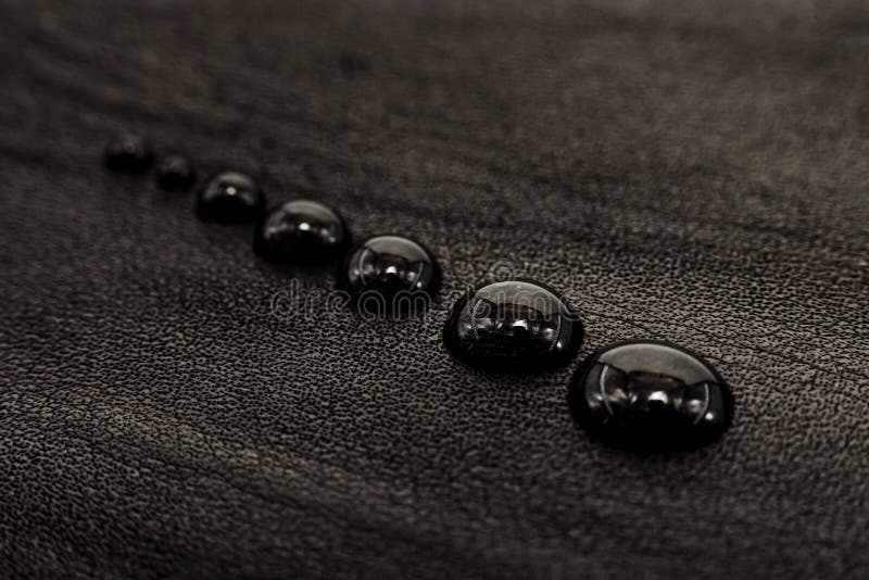 Drops of Water on Textiles. Waterproof Fabric with Drops on the Surface ...